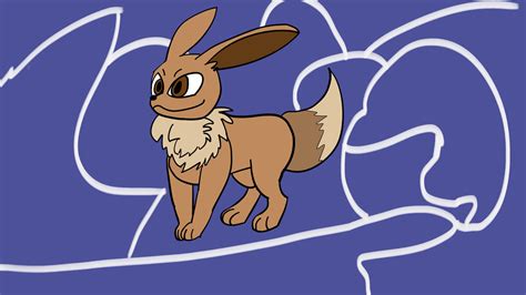 eevee with a weird background by kiwidrawsfoxes on deviantart