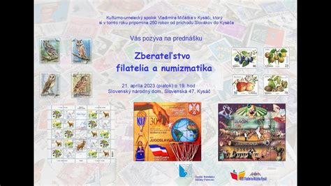 Kysáč Kus V Mičátek Filatelistyka Prednáčka 2023 Youtube