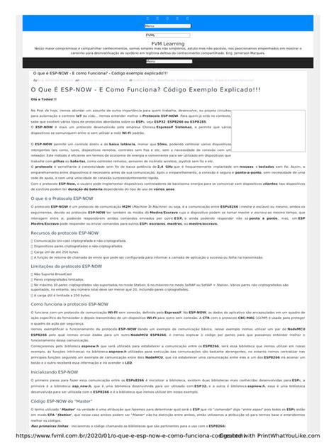 Oqueeesp Now Ecomofunciona Codigoexemploexplicado Fvml Pdf Sem Fio Rede De