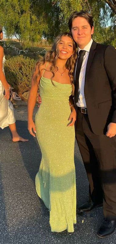Sparkle Mermaid Spaghetti Straps Long Prom Dress Prommirror