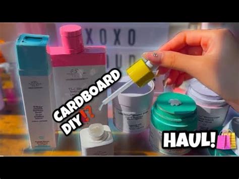DIY CARDBOARD SKINCARE HAUL YouTube