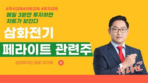 삼화전기 009470 페라이트 관련주 매일 3분만 투자하면 차트가 보인다 Youtube