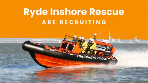 New Year New Volunteering Opportunity Ryde Inshore Rescue Are