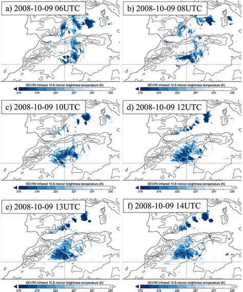 Evolution Of The Seviri Infrared 10 8‐micron Brightness Temperature Download Scientific Diagram