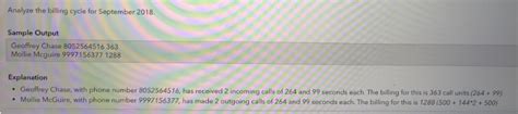 Solved Write A Query MySQL For Calculating The Billing Of Chegg Com