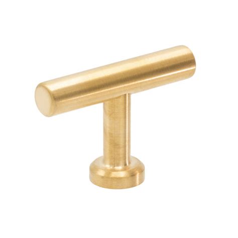 Knob T Viva Brushed Brass In The Group Products Knobs At Beslag Design I Båstad Aktiebolag