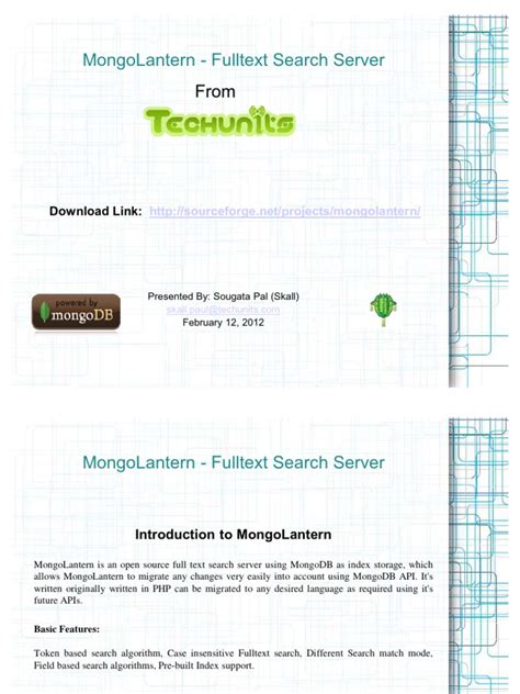 Pdf Mongodb Fulltext Search With Mongolantern Dokumentips