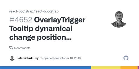OverlayTrigger Tooltip Dynamical Change Position Depends On Viewport Issue 4652 React