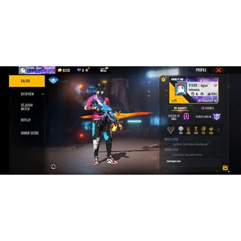 Jual AKUN SULTAN MURAH FF SEASON ONN Shopee Indonesia