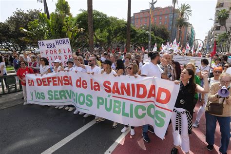 Fotos Manifestación en Gran Canaria en defensa de la sanidad pública