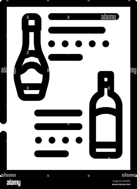 Menu Wine Line Icon Vector Illustration Stock Vector Image And Art Alamy