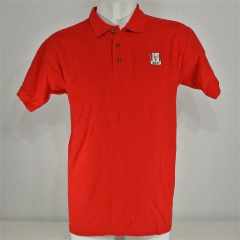 Mando Kfc Kentucky Fried Chicken Bucket Uniform Red Polo Shirt Grailed