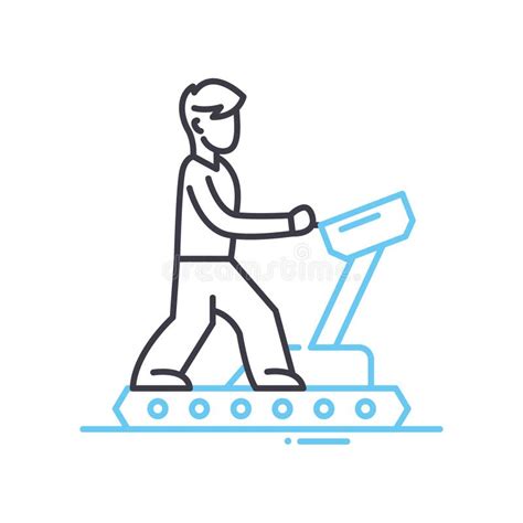 Teken Van Het Lijnsymbool Van Het Loopvlaklijnpictogram Van Het Symbool