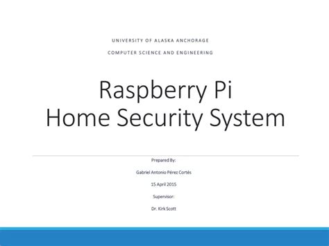 Ppt Raspberry Pi Home Security System Powerpoint Presentation Free Download Id8926613