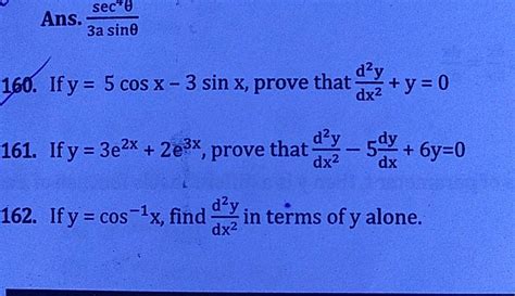 Secte Ans 3a Sine Av 160 Ify 5 Cos X 3 Sin X Prove That One Y