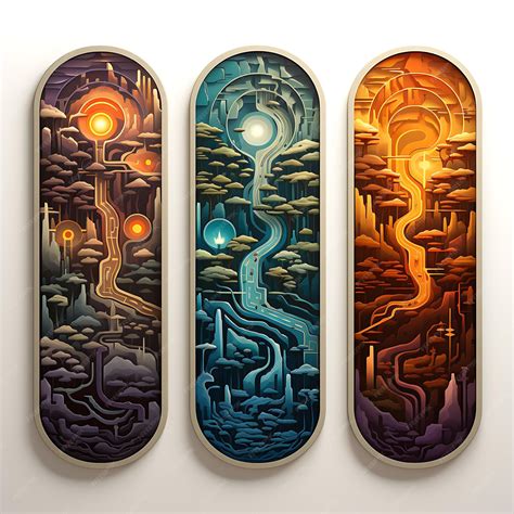 Premium Ai Image Tangent Trails Pop Up Ui Mind Bending Mazes Themed