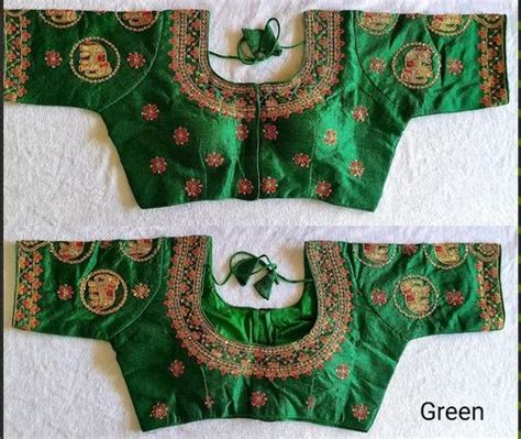 Diva Blouse In Fentam Heavy Silk Embroidery Multi Coding Hand Stone