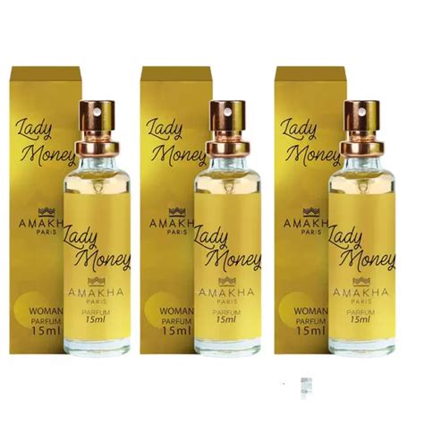 Kit 3 Perfumes Lady Money Amakha Paris Feminino 15 Ml