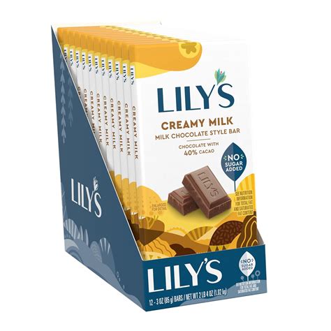 Leche Cremosa Lilys De Barra De Chocolate Envase De 12 Yaxa Colombia