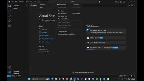 Create Project Reactjs Vite With Vs Code Youtube