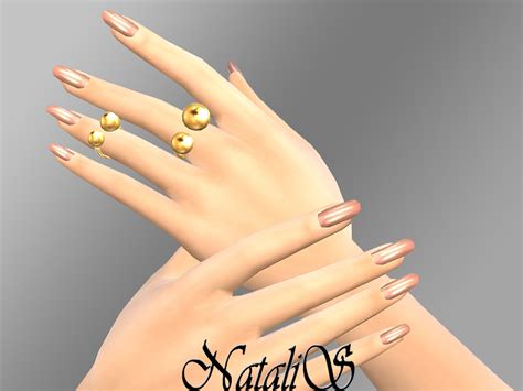The Sims Resource Natalismetal Beads Open Rings