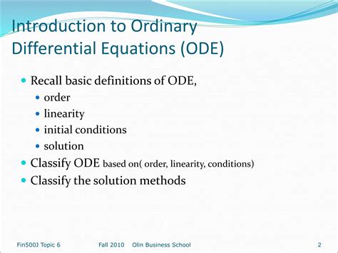 Introduction To Ordinary Differential Equation Ppt Programming Languages Computing