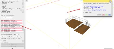 Spider GbXML Viewer Construction Attributes Issue 44 Ladybug