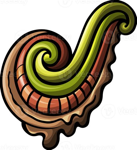 Cartoon Decorative Curl 38042236 Png