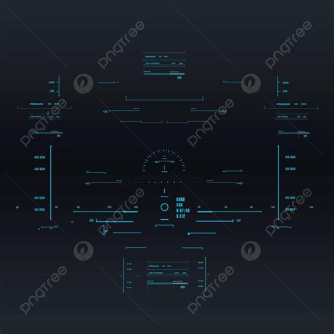 Futuristic Blue Virtual Graphic Touch User Interface Hightech