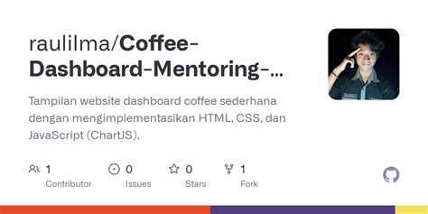 GitHub Raulilma Coffee Dashboard Mentoring RevoU Tampilan Website