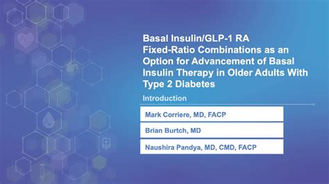 Basal Insulinglp 1 Ra Fixed Ratio Combinations As An Option For