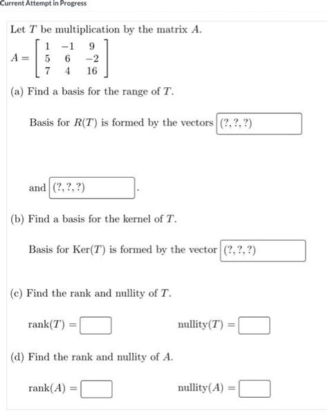 Solved Current Attempt In Progress Let V Be Any Vector