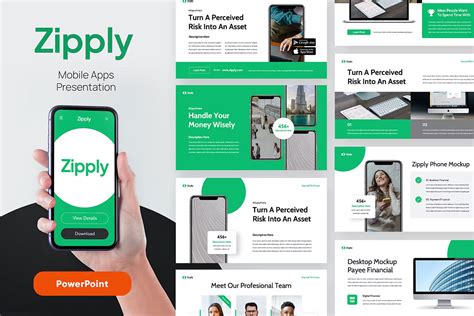 قالب پاورپوینت اپ موبایل 🔥کد فایل 119391