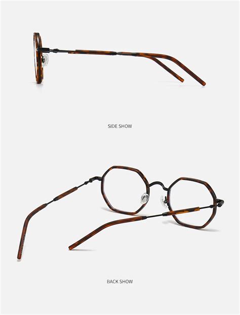 Fashion Trend Retro Polygonal Eyeglass Frames For Men And Women Tr90
