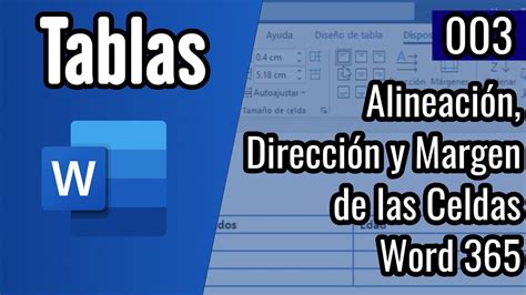 003 Cómo Alinear Dar Dirección al Texto y Agregar Márgenes en Celdas