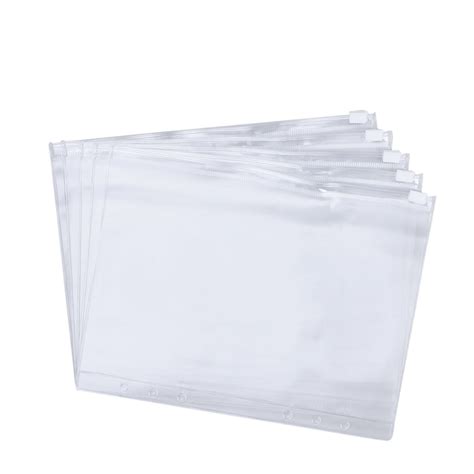 24 Pcs Clear Document Folder Long Lasting Document Folder Zip File