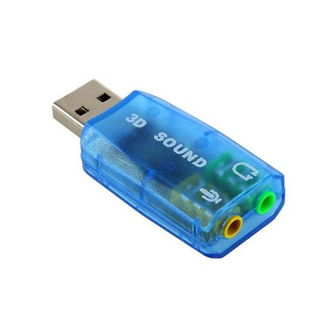 Adaptador De Som Usb 51 1x Entrada E 1x Saída De Áudio Época Eletro