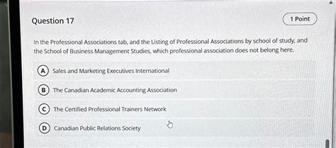 solved question 171 ﻿pointin the professional associations