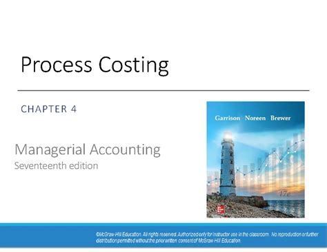 MGMT 201 Ch4 Ch Lecture Notes Process Costing CHAPTER 4 Managerial