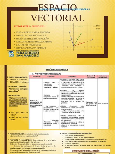 G 12 Espacio Vectorial Pdf Espacio Vectorial Escalar Matemáticas
