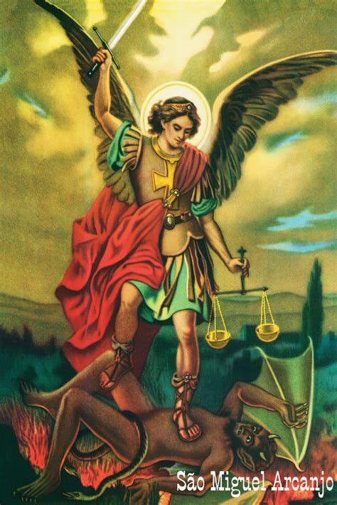 São Miguel Arcanjo Defendei nos No Combate Querido Deus Arcanjo