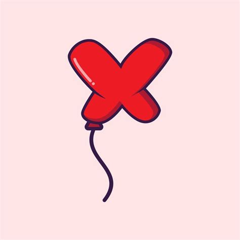 X plantilla de diseño de la carta del logotipo del globo Vector Premium