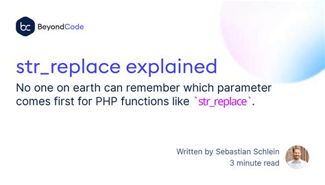 LaraChat Articles Str Replace Explained With Examples