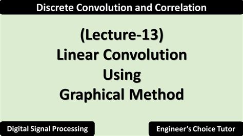 Linear Convolution Using Graphical Method Lecture 13 Youtube