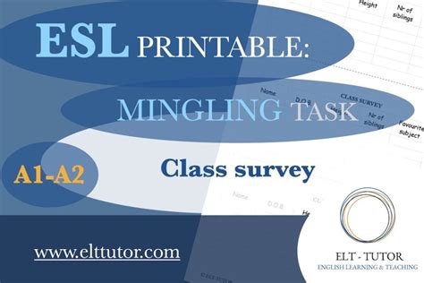 A1 Worksheet Class Survey Questions And Answers Elt Tutor