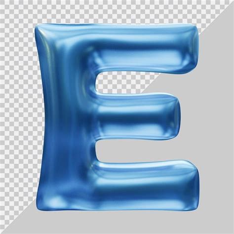 Alphabet Letter E In 3D Rendering