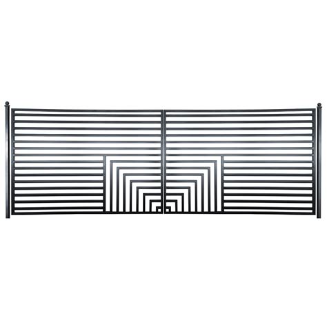 Aleko Steel Dual Swing Driveway Gate Florence Style Wayfair