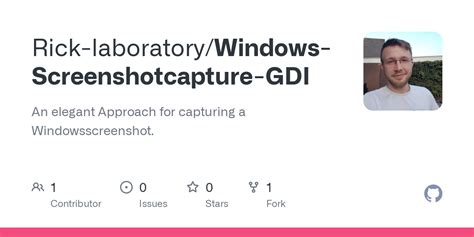 Github Rick Laboratorywindows Screenshotcapture Gdi An Elegant