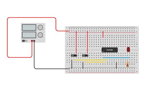 Circuit Design Nor Gate Using Transistor Tinkercad