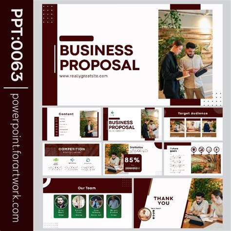เทมเพลต Powerpoint พรีเซนเทชั่น ธุรกิจองค์กรและบริษัท สีน้ำตาลเข้ม มินิ